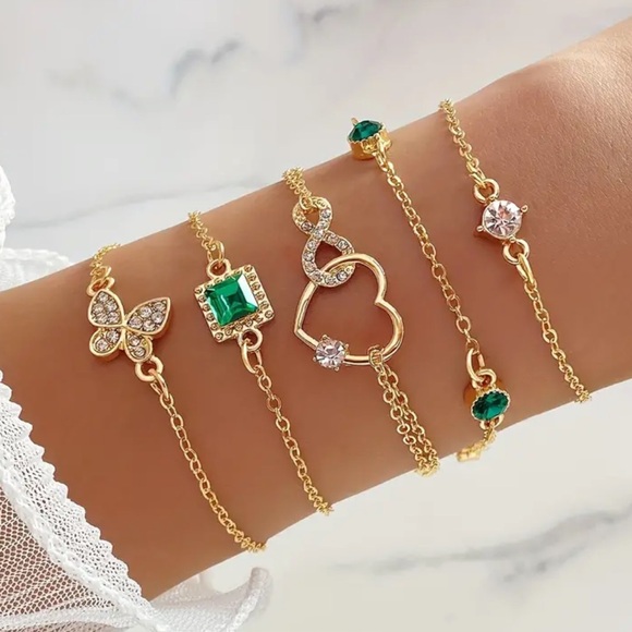 ALLOY | Jewelry | Nwt 5 Piece Bracelet Set | Poshmark